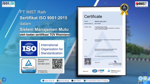 PT Inka Multi Solusi Trading Achieves ISO 9001:2015 Certificate from ...